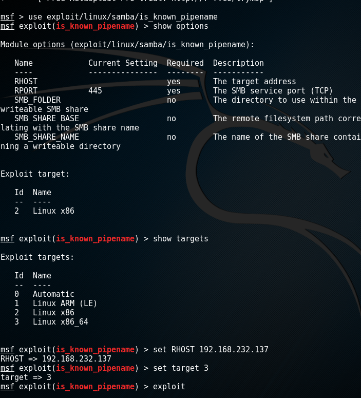 Samba远程代码执行漏洞(CVE-2017-7494)复现过程 · 浮萍's Blog